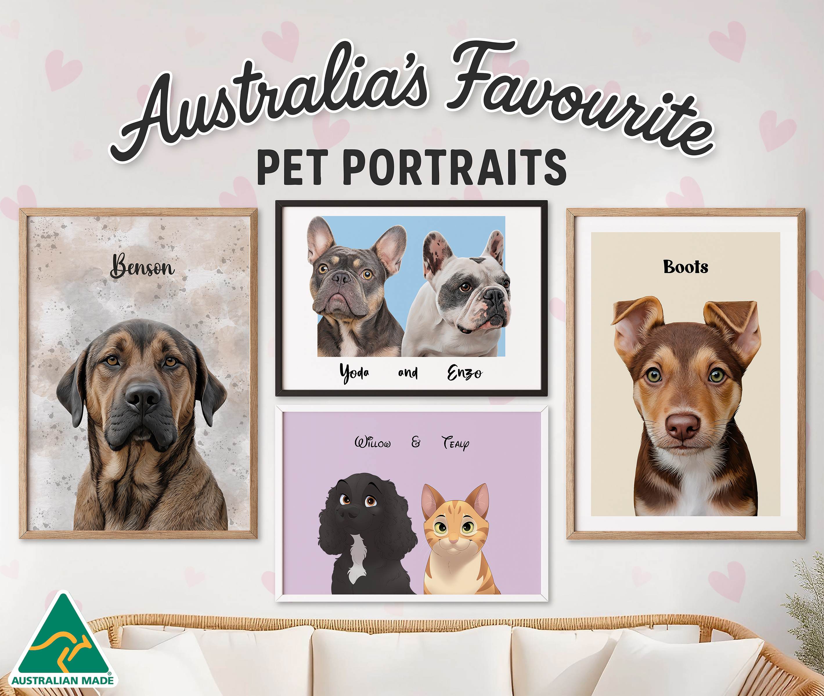 Pets Into Art - Custom Dog And Cat Portraits - Made In Australia